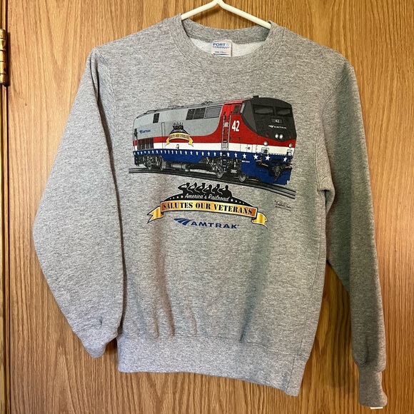 Shirts & Tops | Vintage Amtrak Us Army Train Crewneck | Poshmark